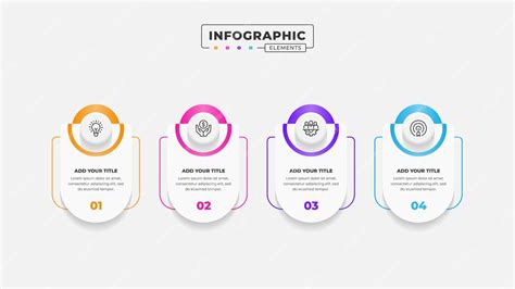 Premium Vector Business Process Infographic Design Template With 4 Steps Or Options
