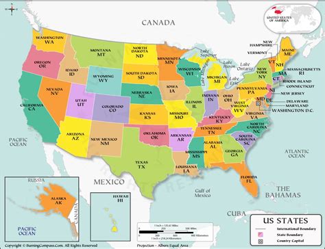 What Are The 50 States In The Us Map
