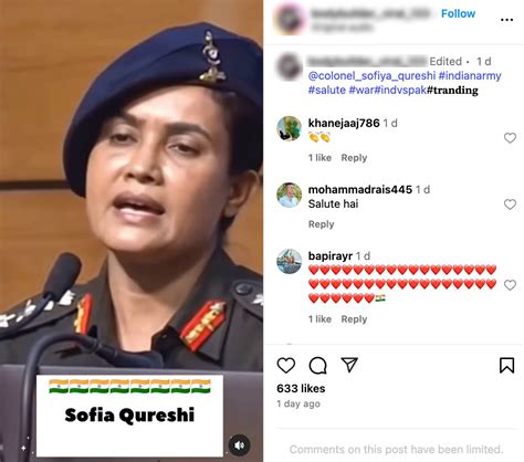 The Viral Video Of Indian Army Colonel Sofiya Qureshi Stating That She Is A Muslim But Not A
