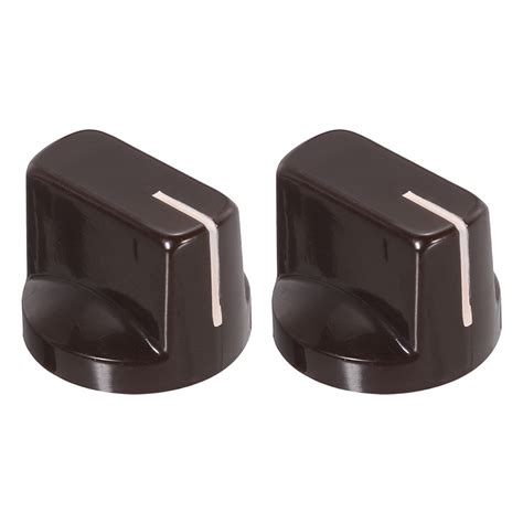 Uxcell 2pcs 64mm Shaft Hole Guitar Ampere Effect Pedal Knobs Pointer Control Knobs With Set