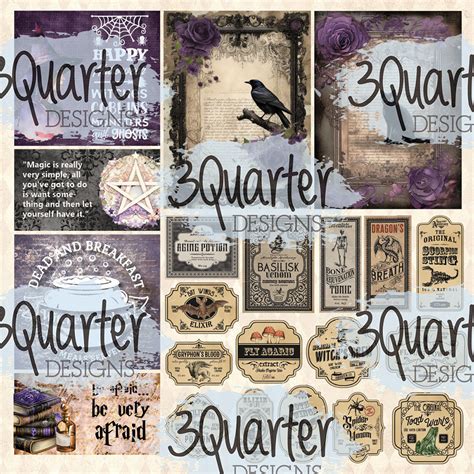 3quarter Designs Magic Potion Collection 8 X 8 Paper Pack