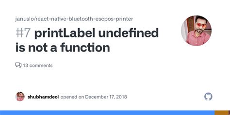 printlabel undefined is not a function · issue 7 · januslo react