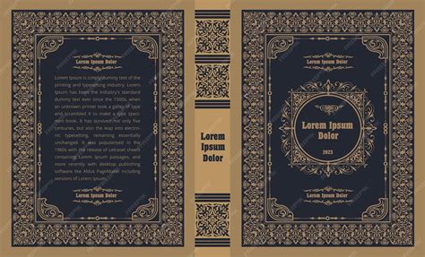 Premium Vector Ornate Leather Book Cover And Old Retro Ornament