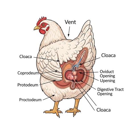 Labels Identify The Cloaca Coprodeum Proctodeum And Protodeum Stock