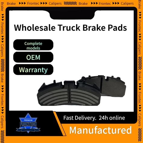 Frontech Whoesaler Truck Brake Pad Manufacturing Heavy Cv Break Pads For Bus Brake Pads Ford
