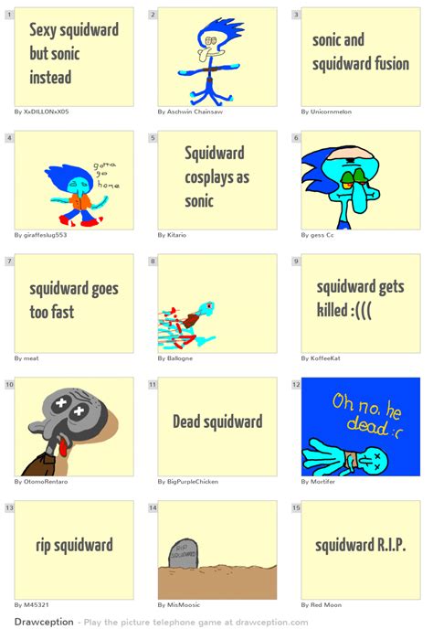 Sexy Squidward But Sonic Instead Drawception Sexy Squidward But Sonic Instead Drawception