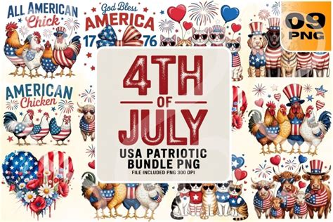 Funny 4th Of July Png Bundle