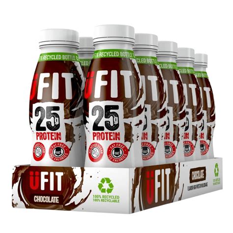 Ufit Protein Shakes 10x330ml Rtd Bottle Packs Protein Package