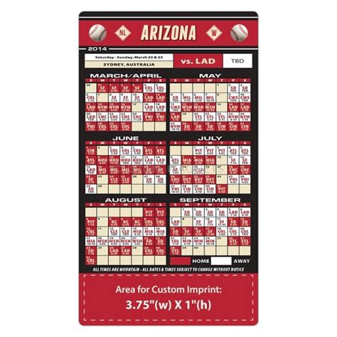 Az Diamondbacks Schedule Printable Printable Templates