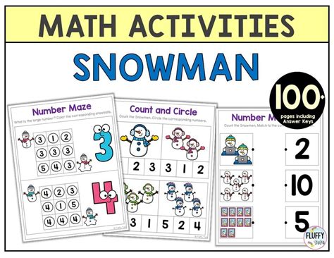 Snowman Addition Made By Teachers Worksheets Library