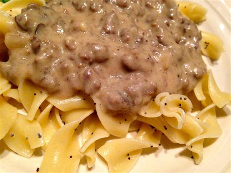 Easy Hamburger Stroganoff Recipe