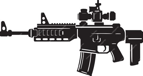 Premium Vector Modern Shooter Arsenal Vector Emblem Stealth Firearms