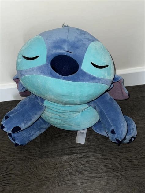 Disney Store Laying Lilo And Stitch Cuddleez Large Plush Toy Cuddly