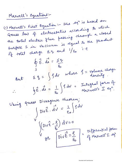 Maxwell I Ii And Iii Equation Pdf
