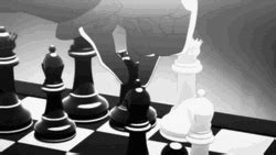 Anime Making Chess Move 