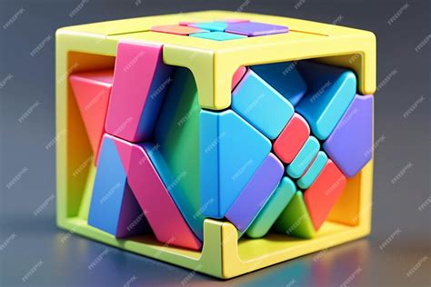 Premium Photo Educational Toy Rubik Cube Exercise Thinking Ability