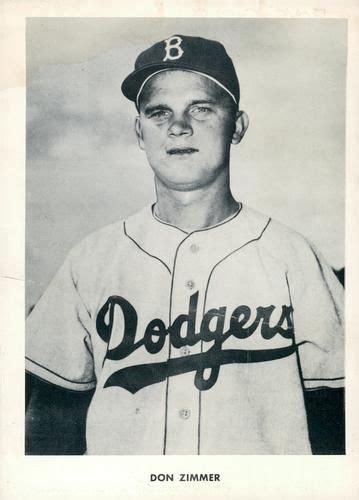 1957 Bordens Brooklyn Dodgers Ticket Promotion Nno Don Zimmer