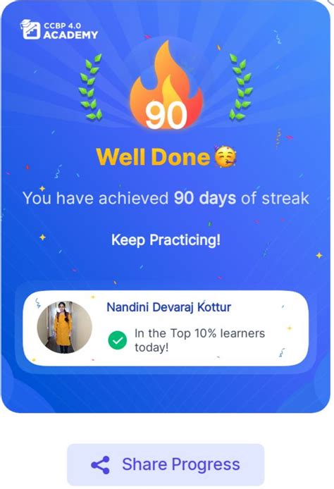 Ccbp Nxtwaveccbp Nxtwavestreak Nxtwaveacademy Nandini Devaraj Kottur