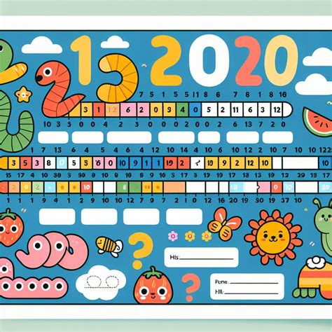 Interactive Number Line Activity Complete Numbers 10 20 Ai Art