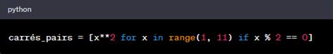 Utiliser Des Compréhensions De Liste En Python