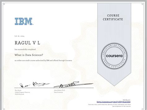 Completed What Is Data Science Course On Coursera Ragul Vl Posted On The Topic Linkedin
