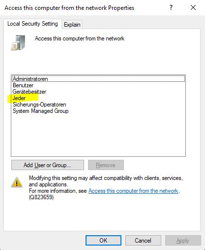 The User Has Not Been Granted The Requested Logon Type At This Computer When Accessing