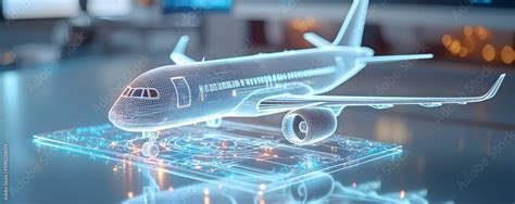 Innovative 3d Model Of An Aircraft Design For Aerospace Engineering And