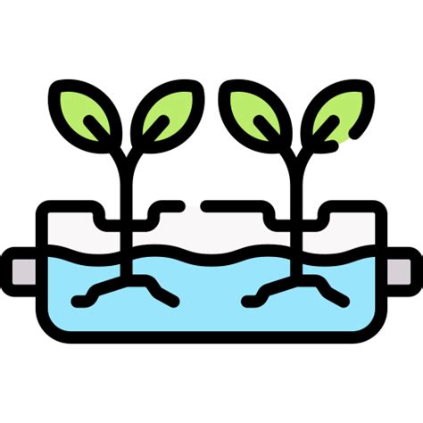Hydroponic Free Farming And Gardening Icons