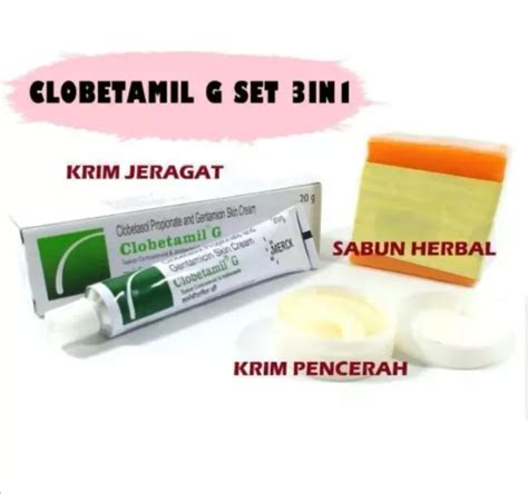 Set Jeragat 3 In 1 Krim Panjang Krim Bulat Sabun 100 Original Lazada