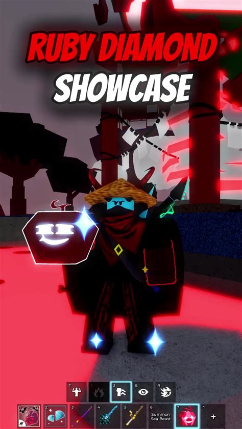 Ruby Diamond Skin Showcase In Blox Fruits Tiktok