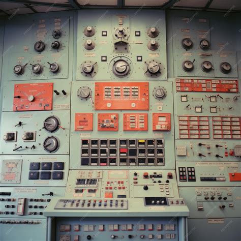 Premium Ai Image Closeup Of A Nuclear Reactor Control Panel