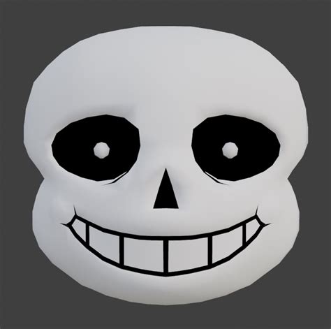 Sans 3d Model Head By Rainysanctuary On Deviantart