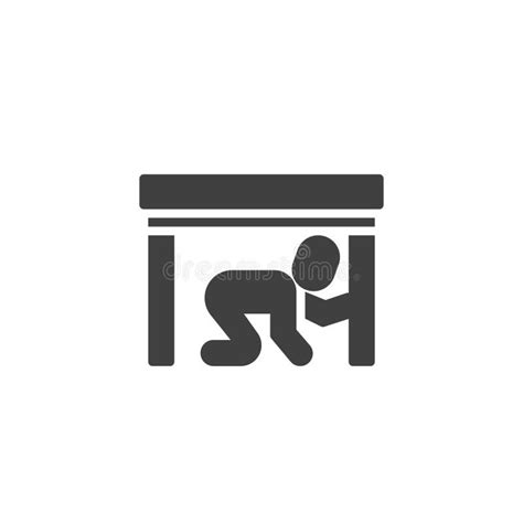 Earthquake Safety Vector Icon Stock Illustration Illustration Of