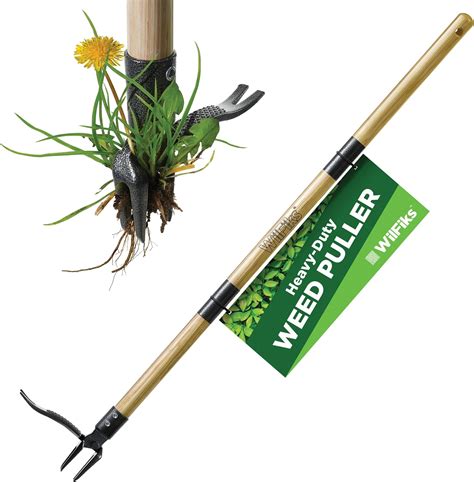 Weed Puller Tool Stand Up Heavy Duty Weed Remover Tool
