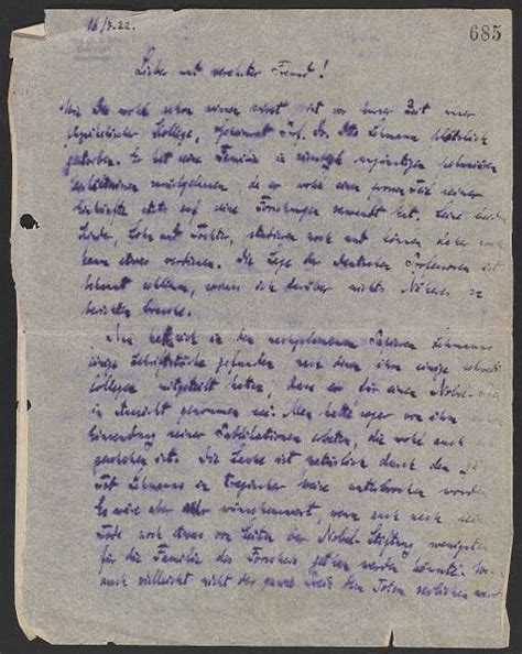 Letter From Georg Bredig To An Unidentified Recipient