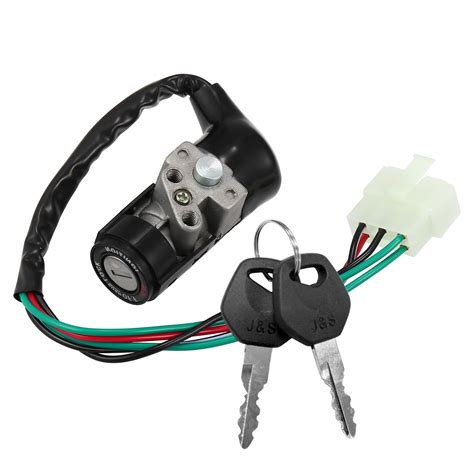 Unique Bargainsmotorcycle Scooter Security 5 Wires Ignition Switch Lock W 2 Keys For Gy6 125