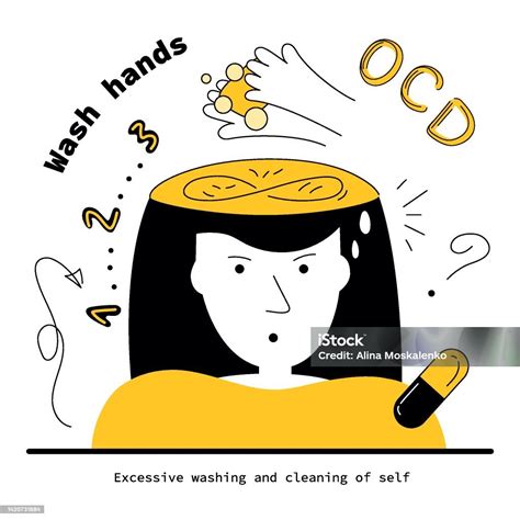 Ocd Symptoms Women Has Fear And Intrusive Thoughts For Obsessive Wash
