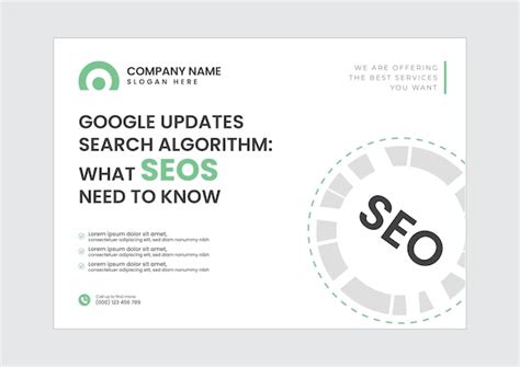 Search Engine Optimization Banner Template Design Premium Vector