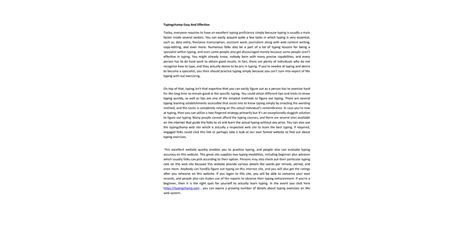 Typing Exercises Page 6