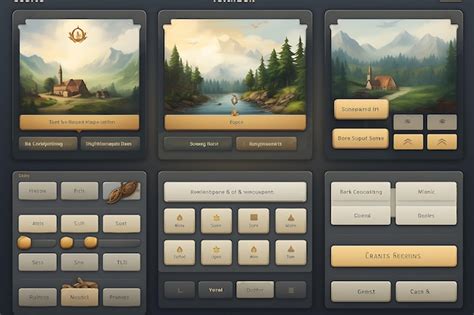 Modern Casual Game Ui Kit Design Game Ui Kit Popup Game Ui Button Interface Window Ui Premium