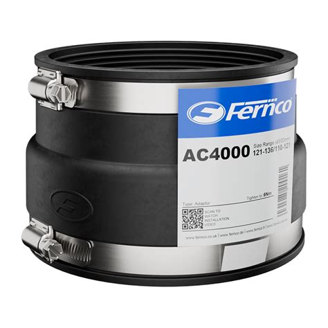 Fernco Flexible Adaptor Coupling 121137mm 108122mm Tudors