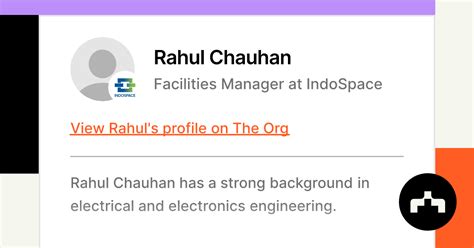 Rahul Chauhan Facilities Manager At Indospace The Org