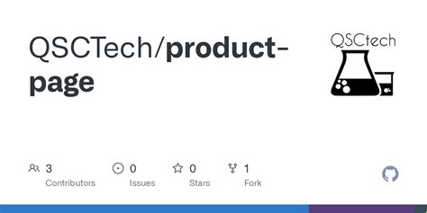 Github Qsctech Product Page