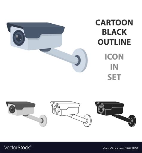 Hidden Camera Icon In Cartoon Style Isolated Vector Image