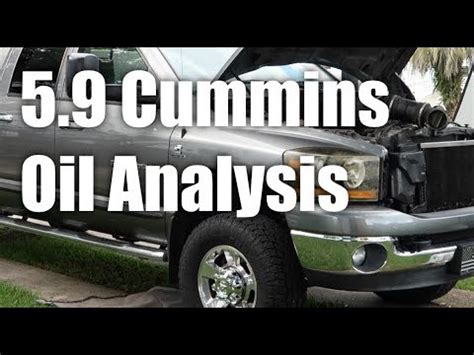 Oil Analysis 59 Cummins Youtube