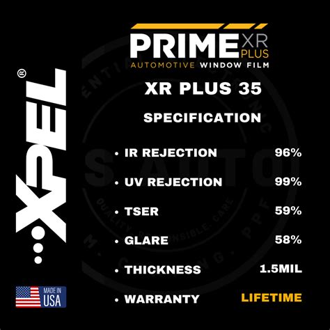 Xpel Prime Xr Plus Film 40 Xpxrpl3560 Sq Ft Us Auto
