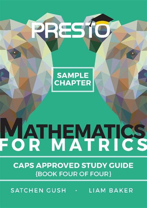 Presto Maths Sample Calculus Chapter S Atc H E N G U S H • L I A M B