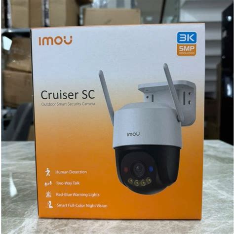Camera Wifi Imou Cruiser Sc 3k 5mp K7fp Ngoài Trời Xoay 360 Độ Đàm Thoại 2 Chiều Đèn Chớp X