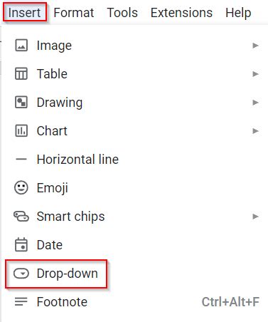 How To Create And Use Drop Downs In Google Docs I Have A PC