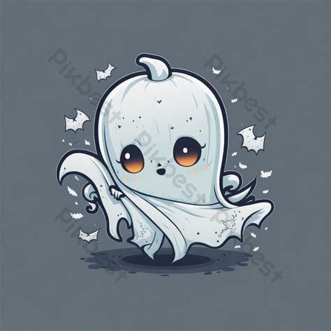 Cute Chibi Ghost Vector Illustration Png Images Psd Free Download Pikbest
